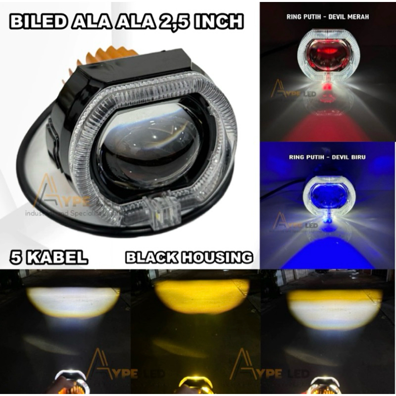 Projie Biled Mini black series 2.5 Inch Mini 30 WATT Cut off Width Pnp ...