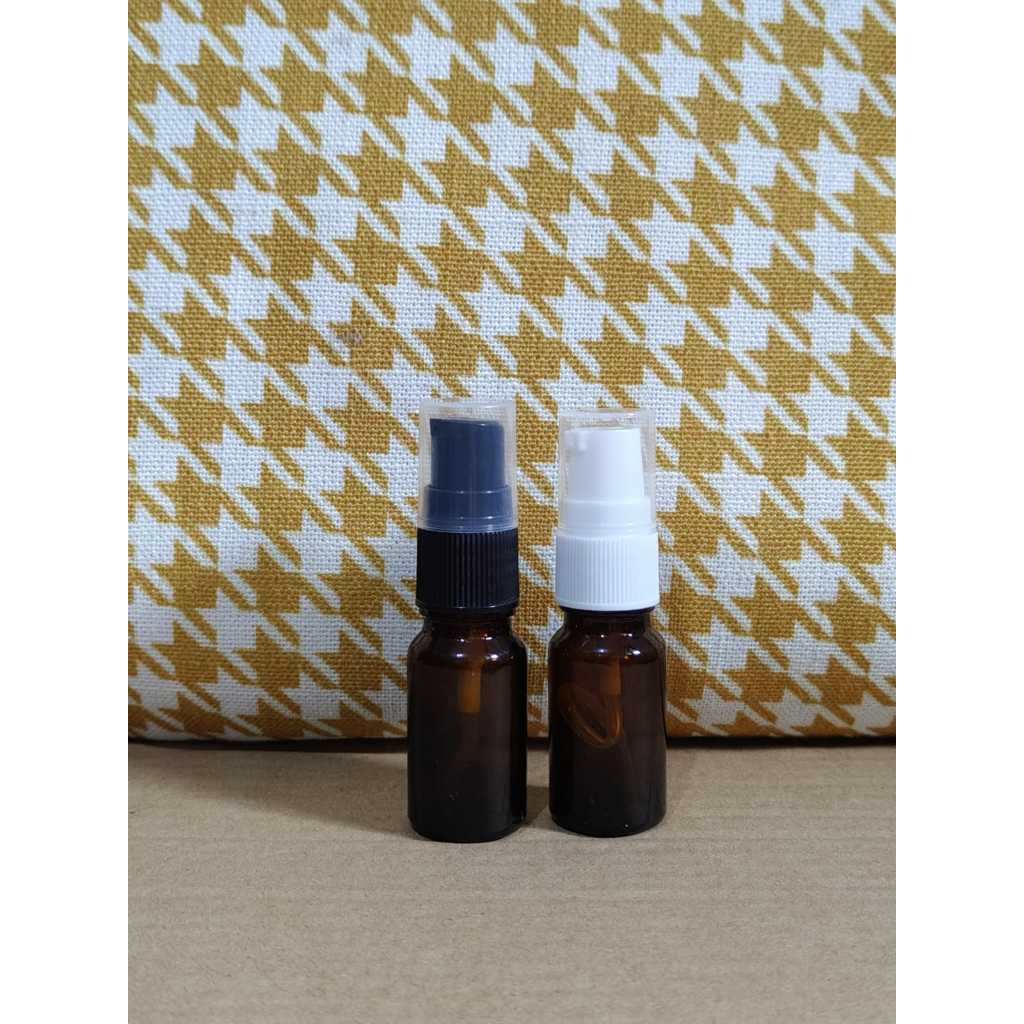 10ml Amber Glass Pump Bottle/10ml Amber Glass Bottle Pump Gold Silver ...