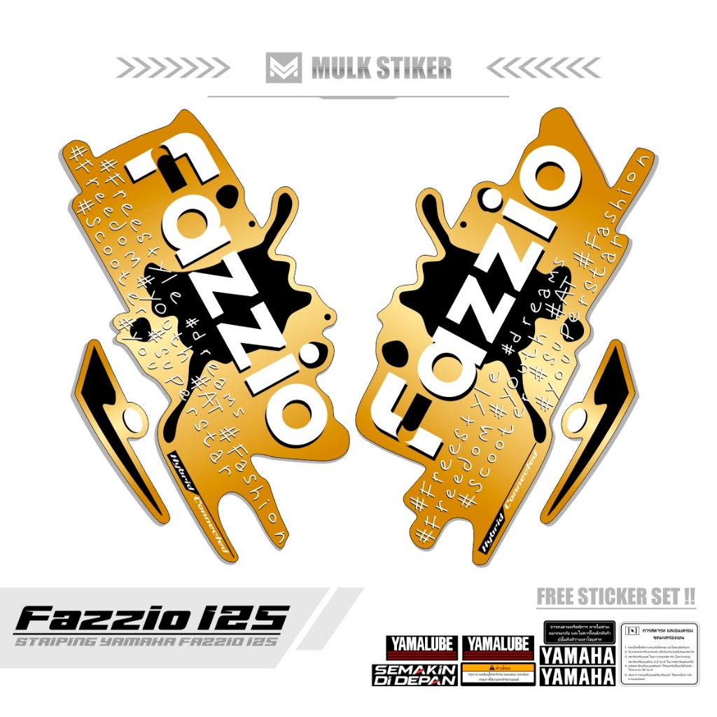 Fazzio STRIPING / STICKER FAZZIO / MTF 24 / FAZIO / 125 / FAZZIO ...