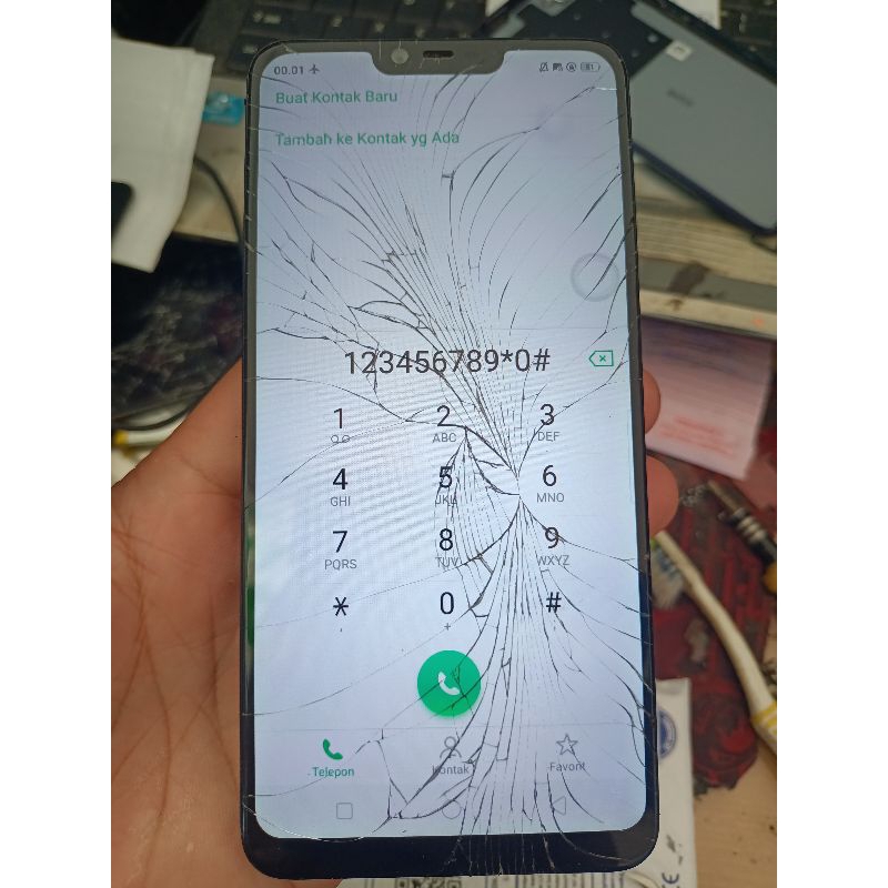 LAYAR Lcd oppo a3s/Lcd Broken/Lcd Crack oppo a3s original/ Screen oppo a3s original/Lcd oppo ori ...