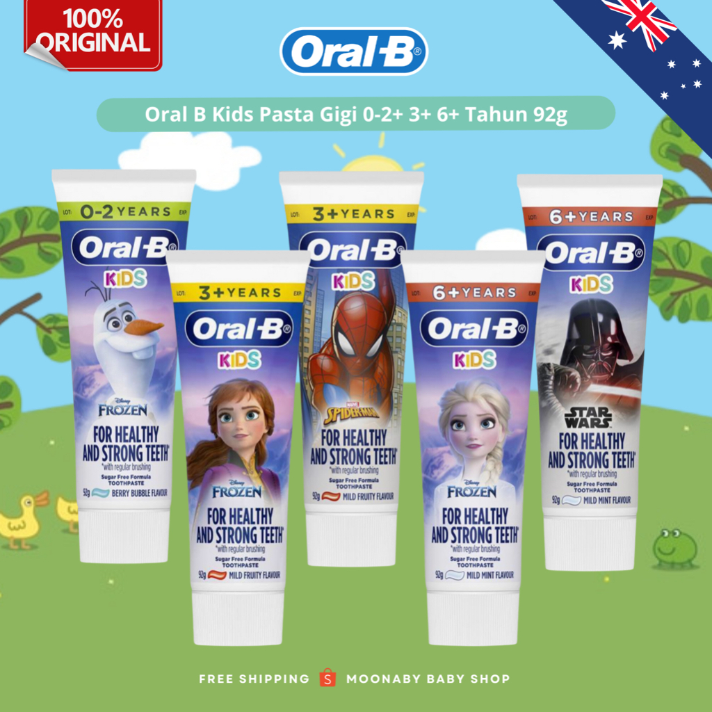 Exp 2026 Oral B Children's Toothpaste With Fluoride Ages 0-2 Years, 3 ...