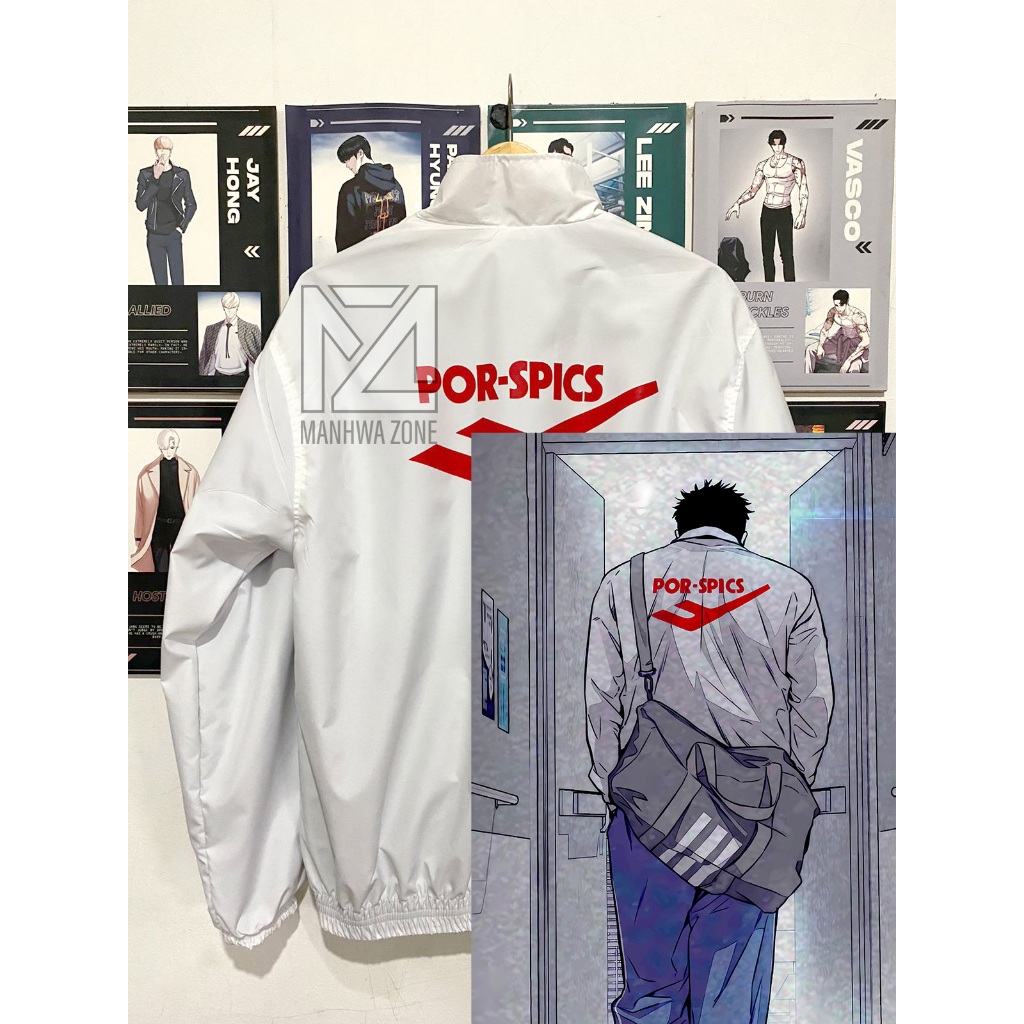 Kwon Hyuk Por Spics Windbreaker Jacket/Tracksuit Kwon Hyuk Grim Reaper ...