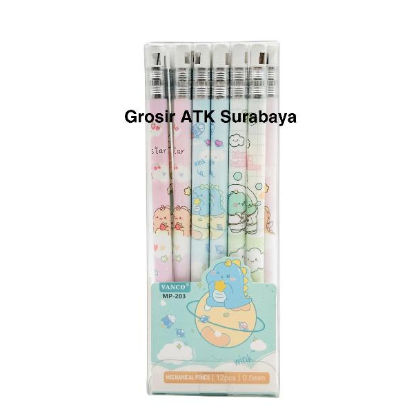 (Get 1 Pencil) Vanco Mechanical Pencil 2.0 2.5 Cute Kids Motif Disney Avenger Frozen Sanrio 3 ...