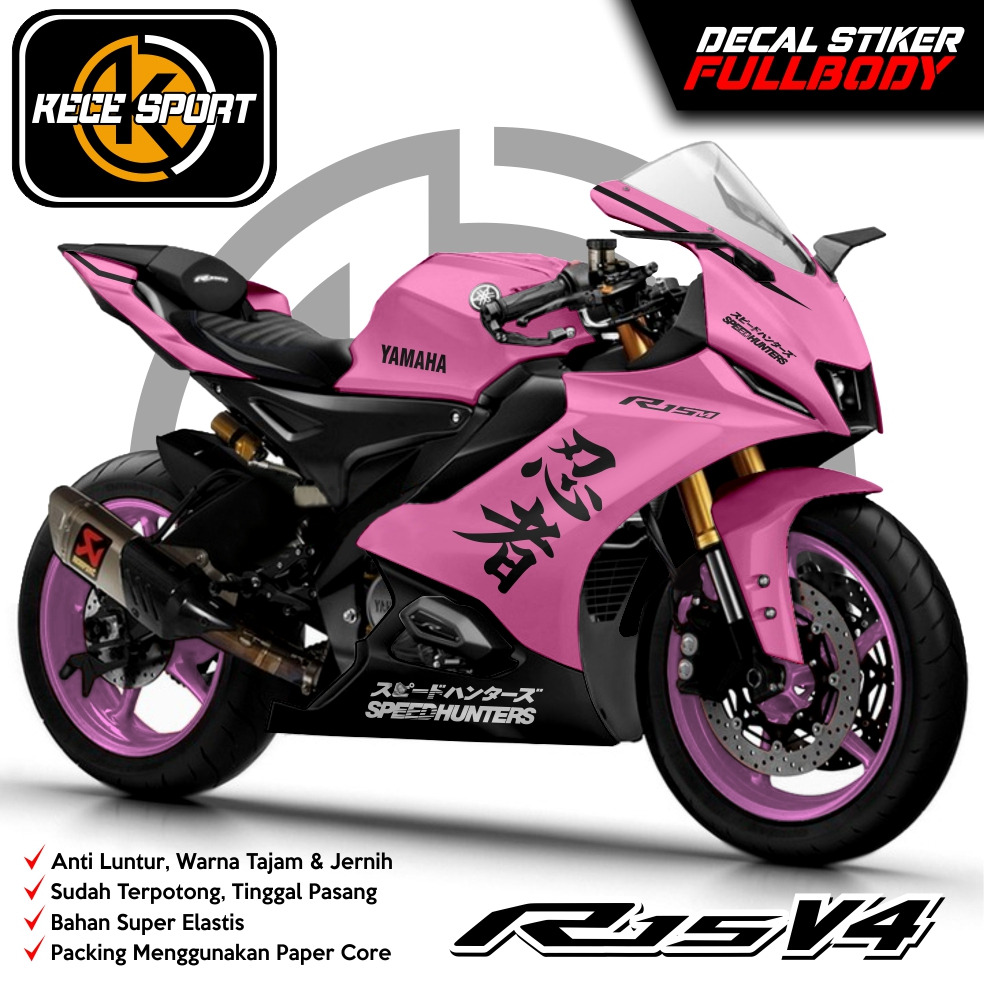 (Anti) Sticker R15V4 FULL BODY_DECAL MOTOR YAMAHA R15 V4 FULL Block Can ...