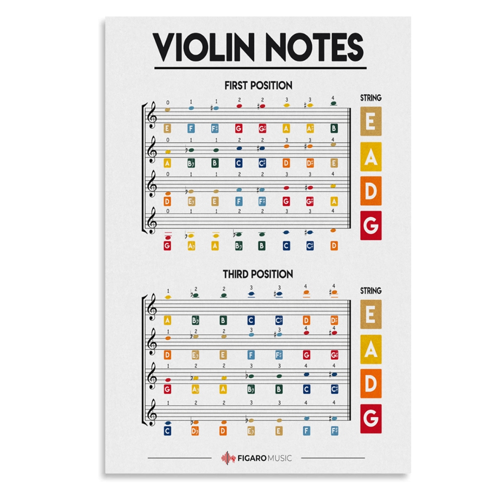 Violin Notes Poster - Violin Notation | Shopee Malaysia