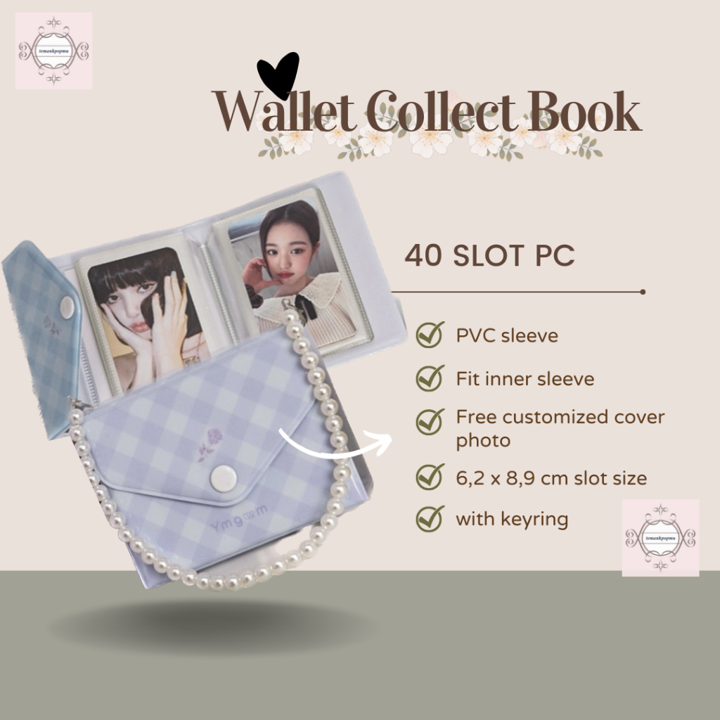 Wallet Collect Book 1P Kolbuk contains 40 Kpop Photocard Album Slots ...