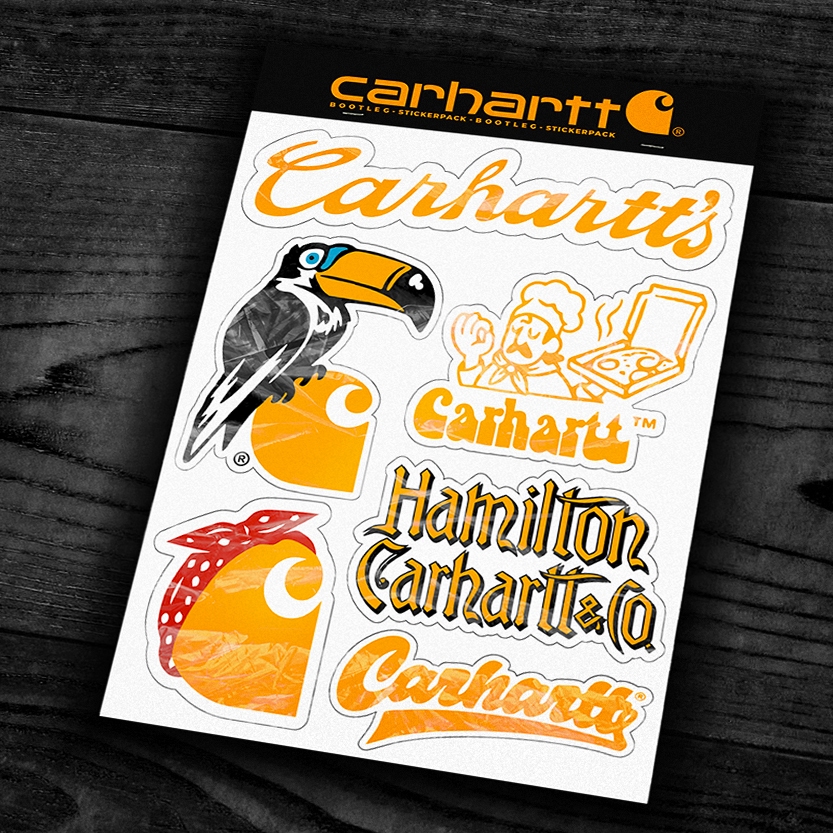 Carhartt Sticker Pack Brand Carhartt (BOOTLEG) | Shopee Malaysia