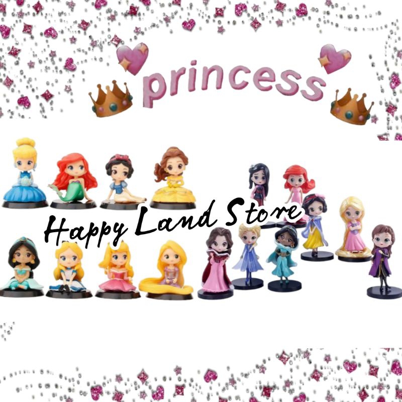Action Figure Set 8 Anime Princess Disney Cinderella Alice Collection ...