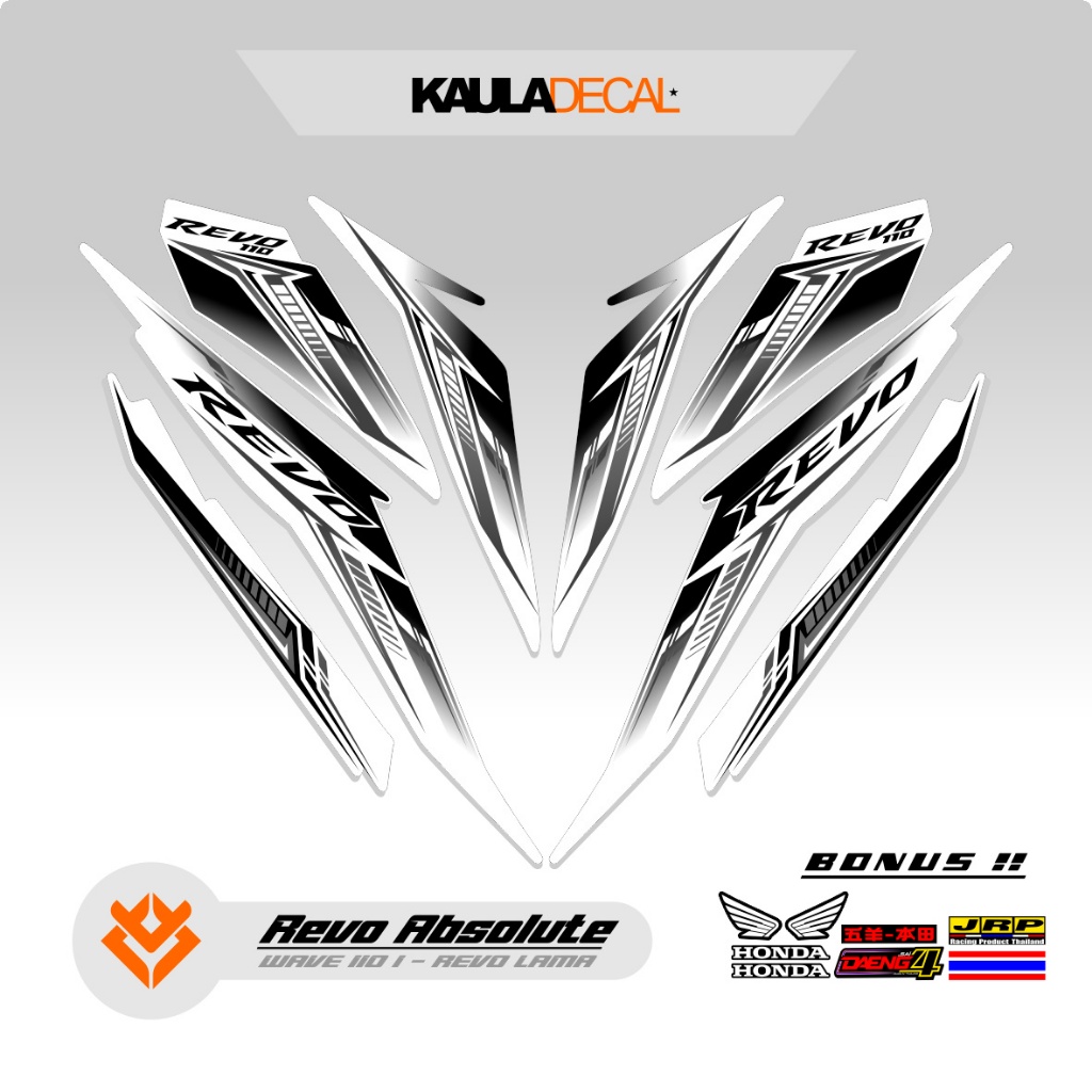 Striping ABSOLUTE REVO 110 CW MOTIF 63/STICKER ABSOLUTE REVO 110 ...