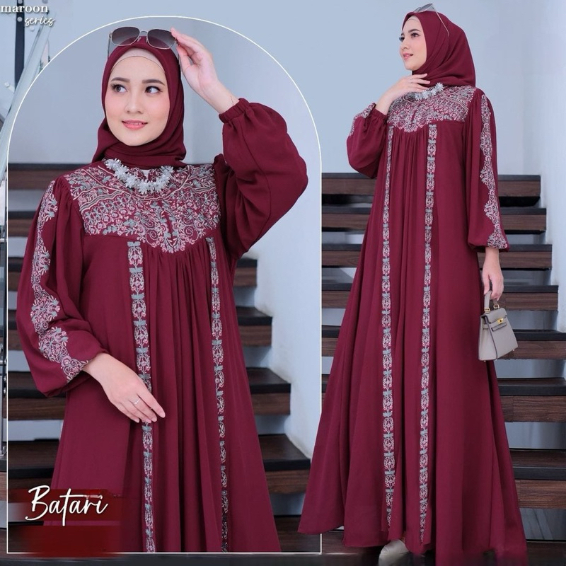 Batari DRESS LATEST WOMEN'S GAMIS BABYDOLL CERUTY MATERIAL FULL PURING ...