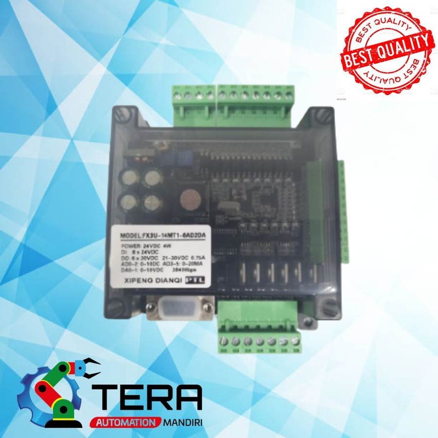 Industrial Control Board FX3U-14MT1 Analog 6AD2DA 24V 1A | Shopee Malaysia