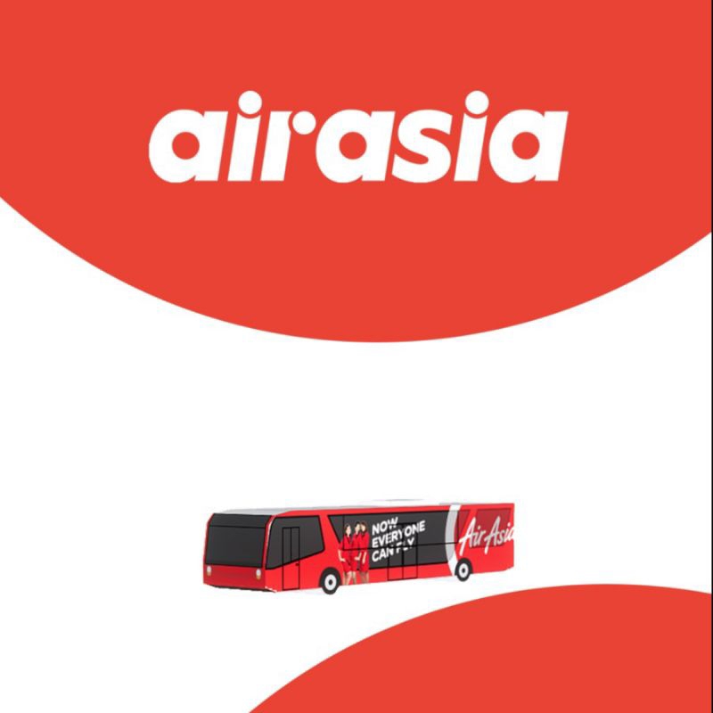 Miniature/diecast Airasia airport bus 1:400 scale & 1:200 scale ...