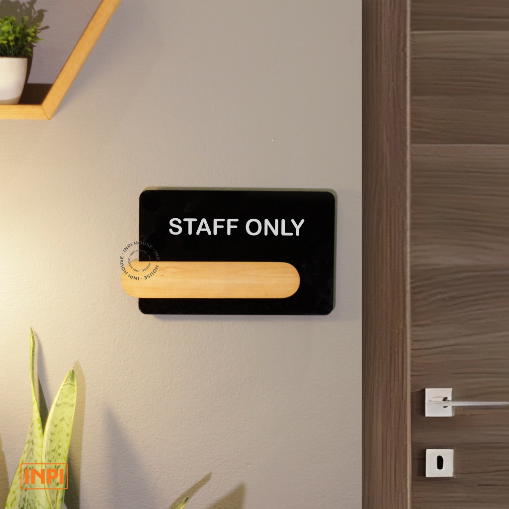 INPI HOUSE Signage Staff Only - Special Employee Area Sign Board ...
