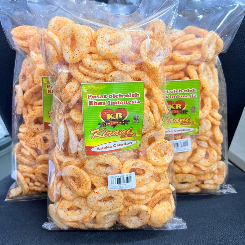 Coin CRACKERS / EXTRA SPICY RING SUPER DELICIOUS AND STABLE | Shopee ...