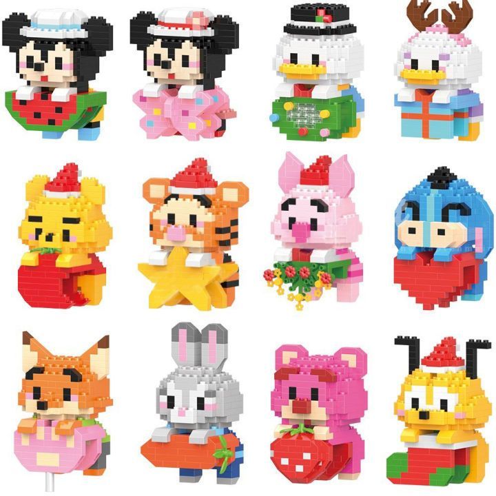 Bricks Toys Mini Toy Blocks Stacking Blocks Cute Cartoon Characters ...
