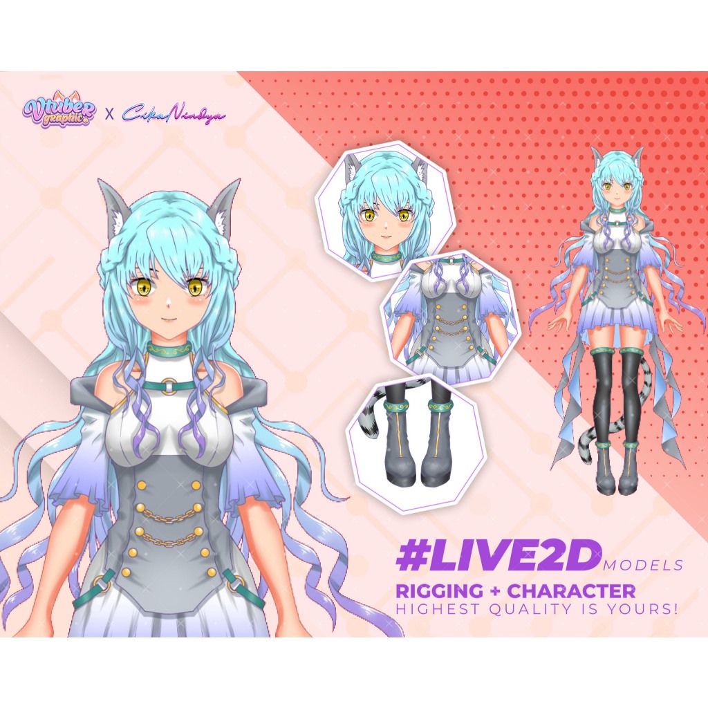 Vtuber Live2D Model: Solution for Professional Streaming, Quality Live2D Model, Vtuber Character ...
