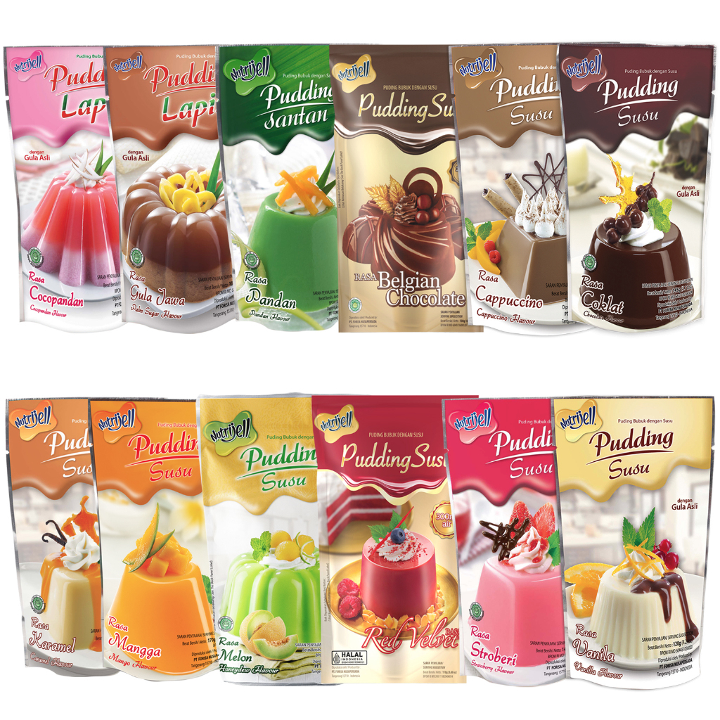 Pudding Nutrijell Nutri Jell Lapis Coconut Milk Pudding | Shopee Malaysia