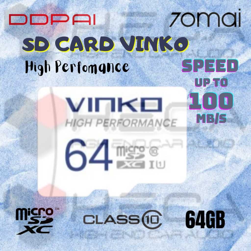 Vinko Micro SD Card 64GB Dashcam 70mai DDPAI Class 10 Memory 64 GB ...