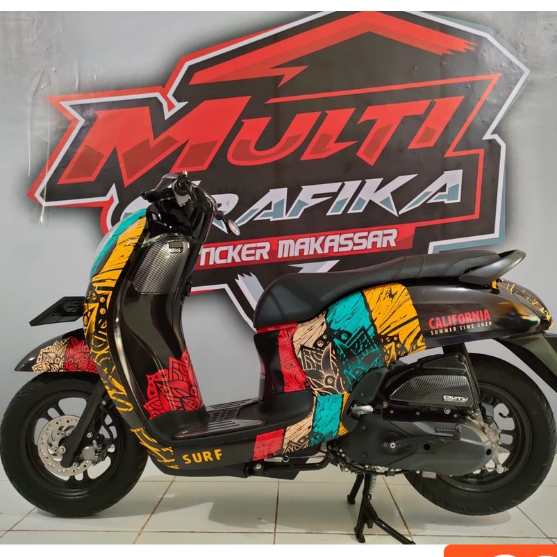 Honda SCOOPY Motorcycle Sticker Full Body Sticker SCOOPY Decal design ...