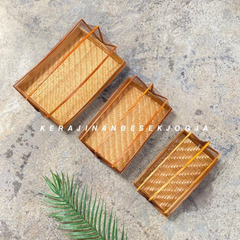 3-piece Serving Hood Rectangular 3-piece/food Hood Bamboo Hood Bamboo ...