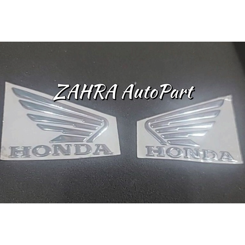 Original honda titanium and croome Wing logo Sticker Emblem pnp beat ...