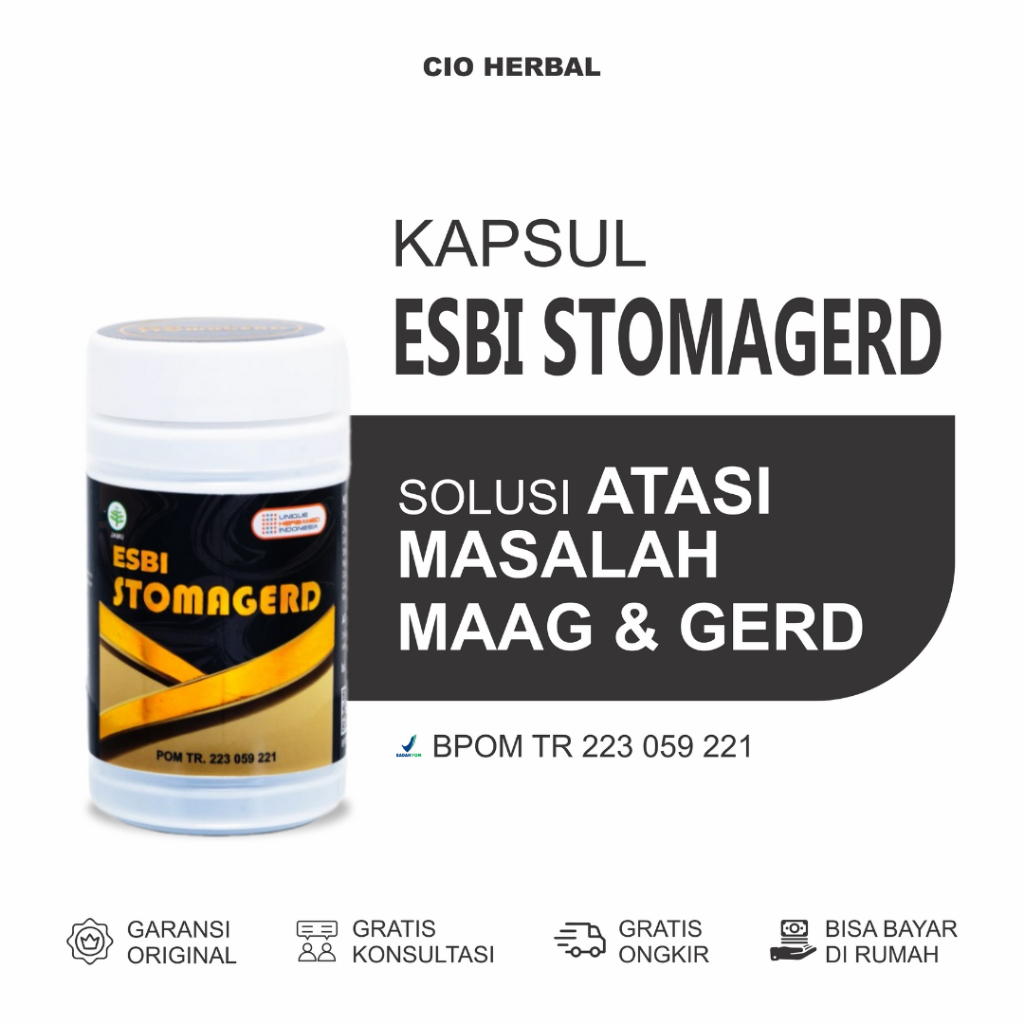 Esbi STOMAGERD Herbamed Herbal Medicine To Overcome GERD Ulcers And Stomach Acids | Shopee Malaysia