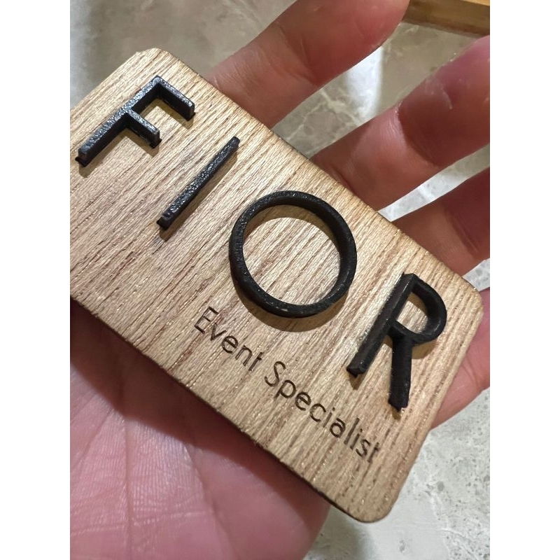 Custom embossed name tag - chest name plate | Shopee Malaysia