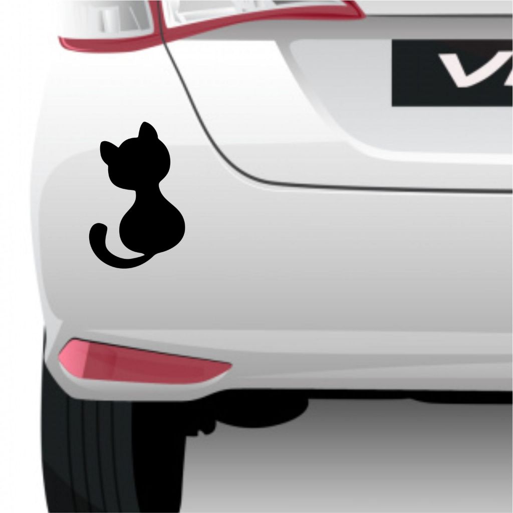 Cutting STICKER Car CAT CAT STICKER BUMPER Car Cool Cute | Shopee Malaysia