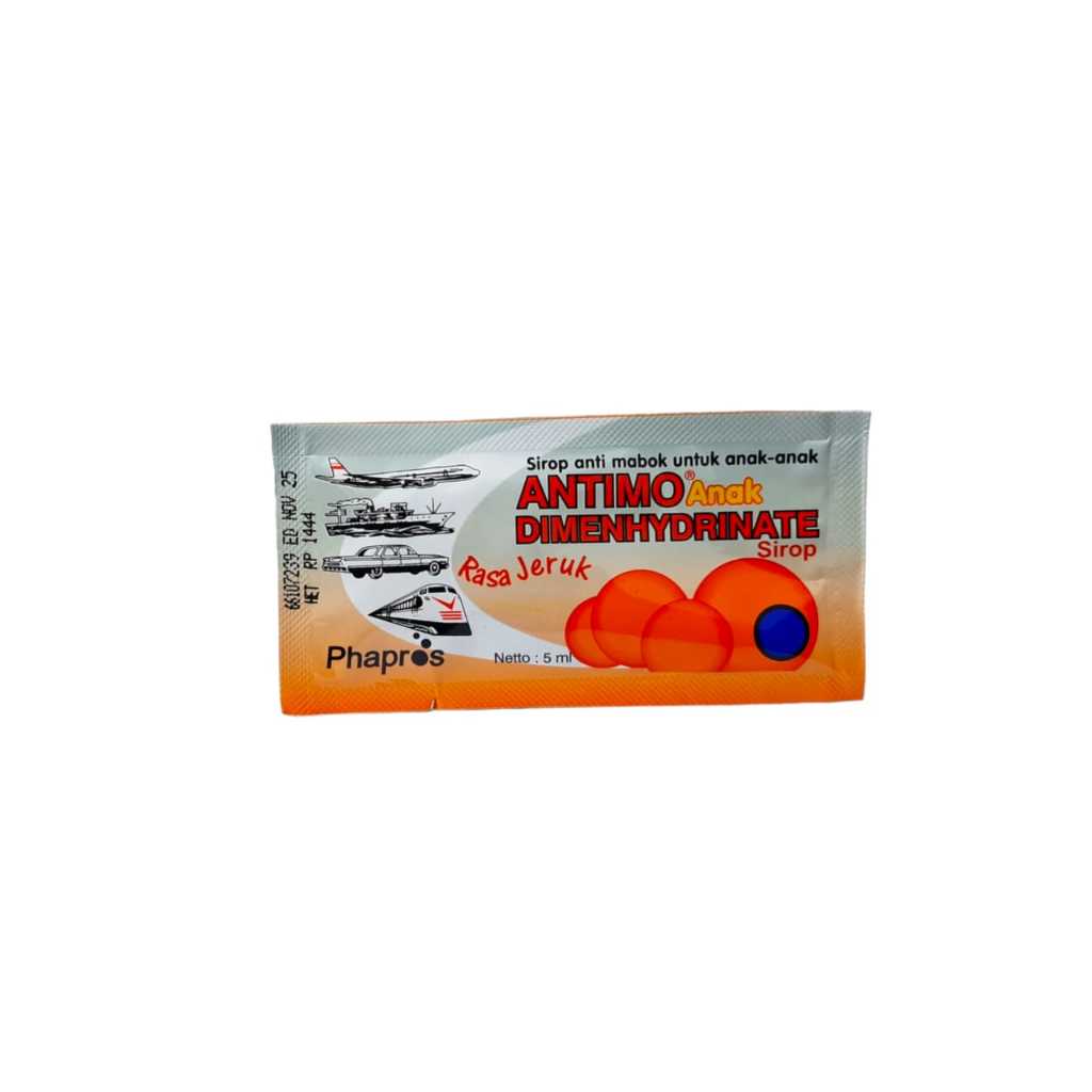 Antimo children's strawberry and orange flavored syrup 1 sachet 5 ml ...