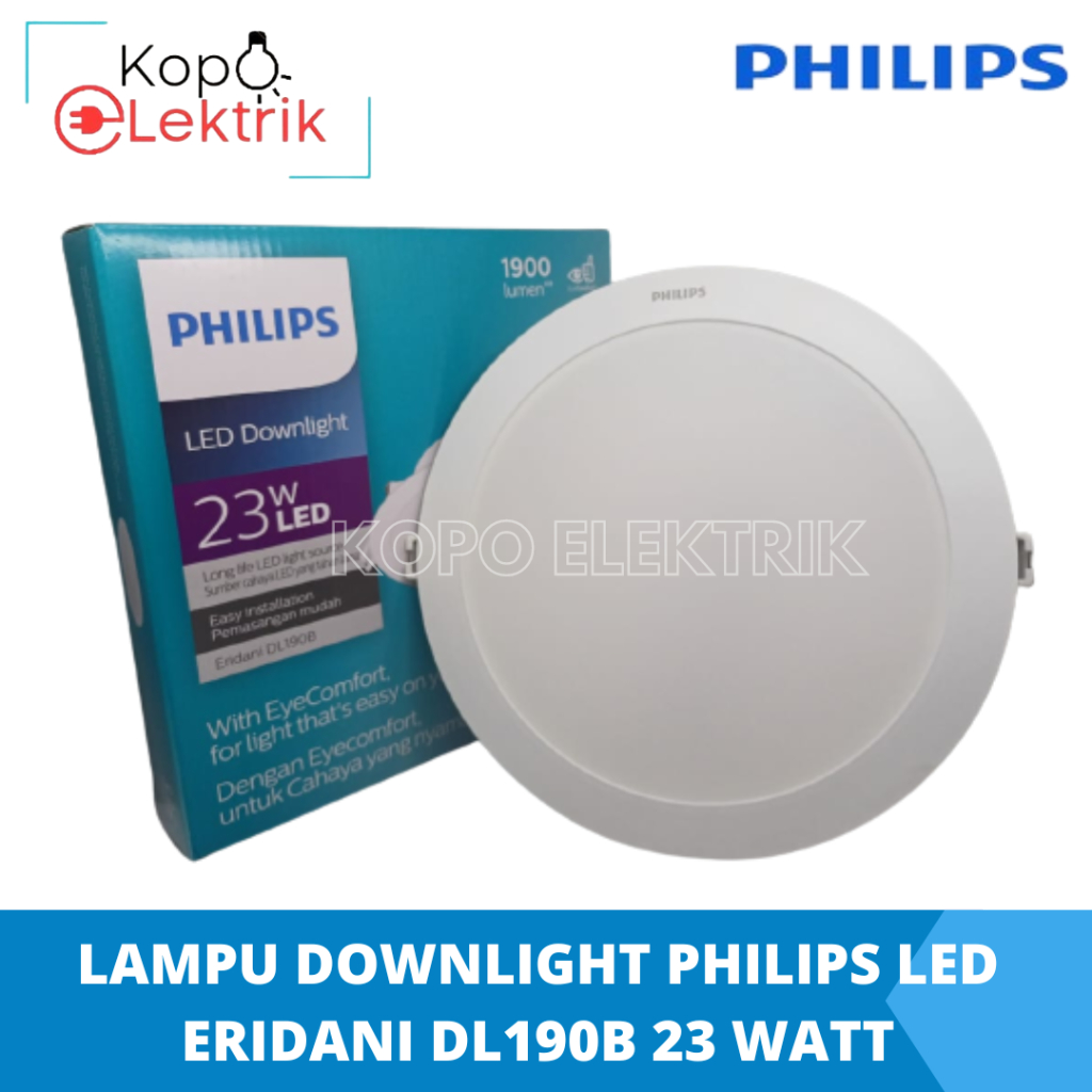 Led Downlight 23 Watt Philips Eridani DL190B 23w Round | Shopee Malaysia