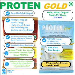Proten Gold Vanilla (High protein And Antioxidant Soy Milk) | Shopee ...
