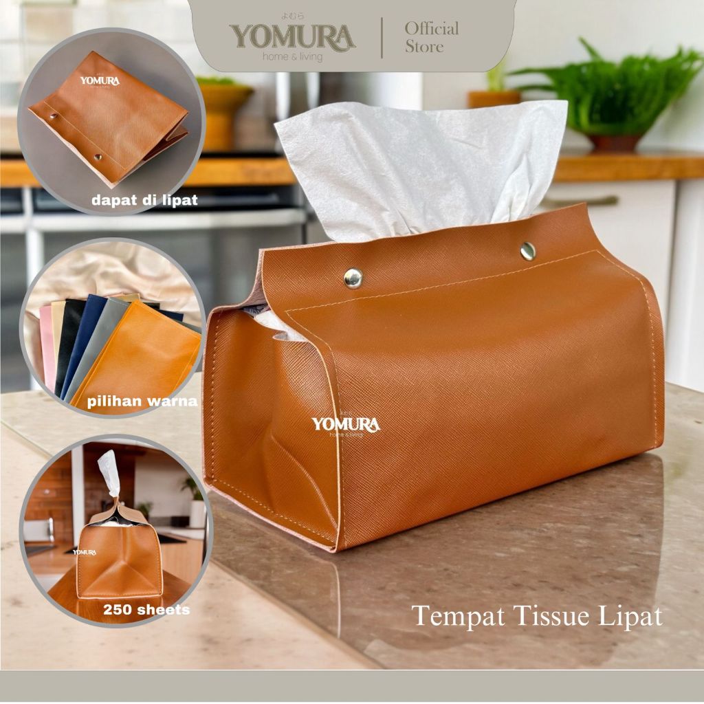 Yomura Folding Tissue Holder Foldable Tissue Cover Container for Car ...