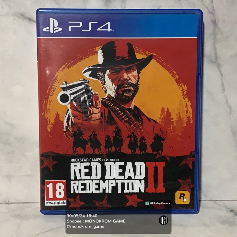 Bd Cassette PS4 RDR RED DEAD REDEMPTION 2 PLAYSTATION 4 SECOND+MAP ...