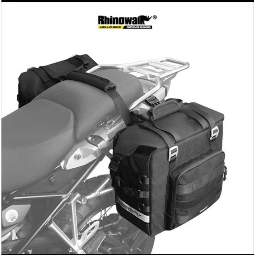 Rhinowalk Motorcycle Rear Bag Expandable 25L - 32L Quick Release ...