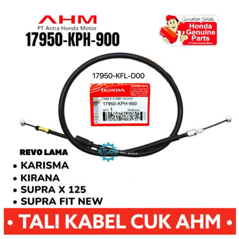 17950kfld00/17950kph900 Cable Cuk Tali Cok Cable Comp Choke Kharisma ...