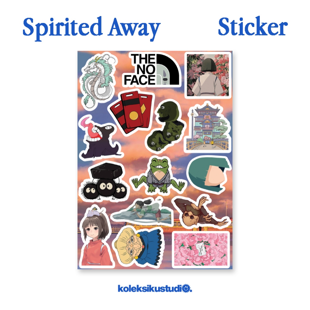 Spirited Away Sticker Ghibli Anime Cartoon Aesthetic Cute Stickers HP ...