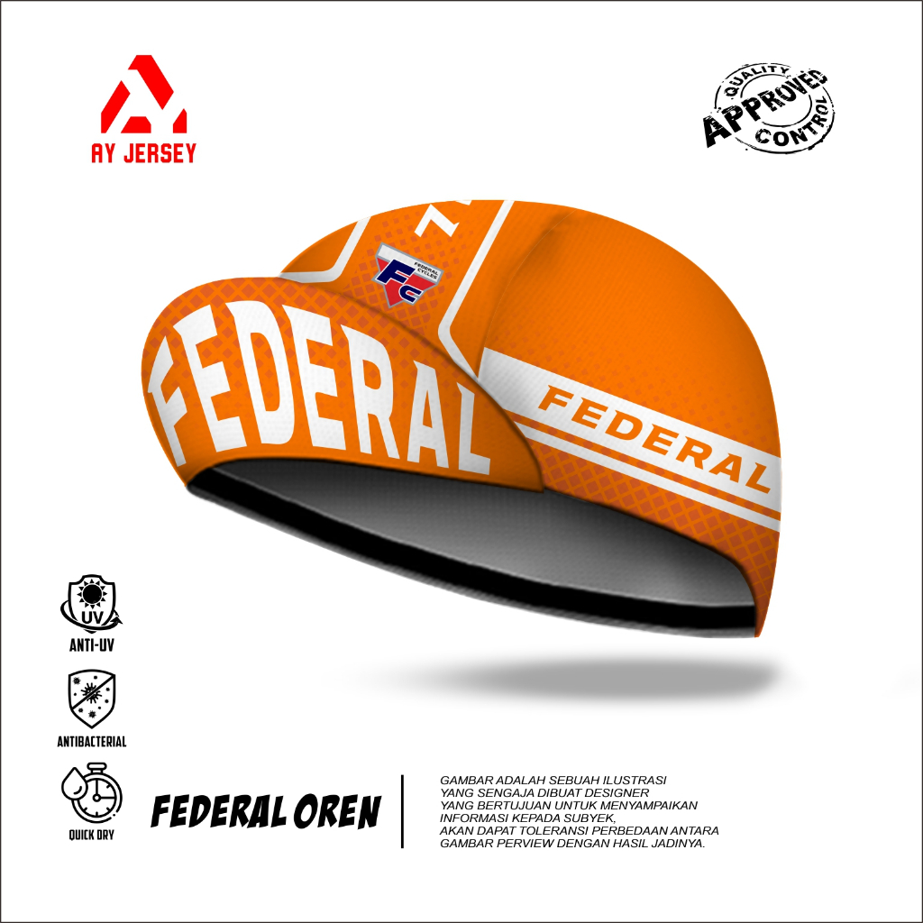 Federal CAP CYCLING (BIKE HAT) | Shopee Malaysia