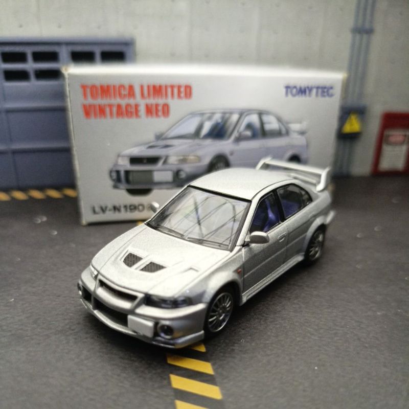 Tomica Limited Vintage Neo TLVN Mitsubishi Lancer Evolution IV Silver ...