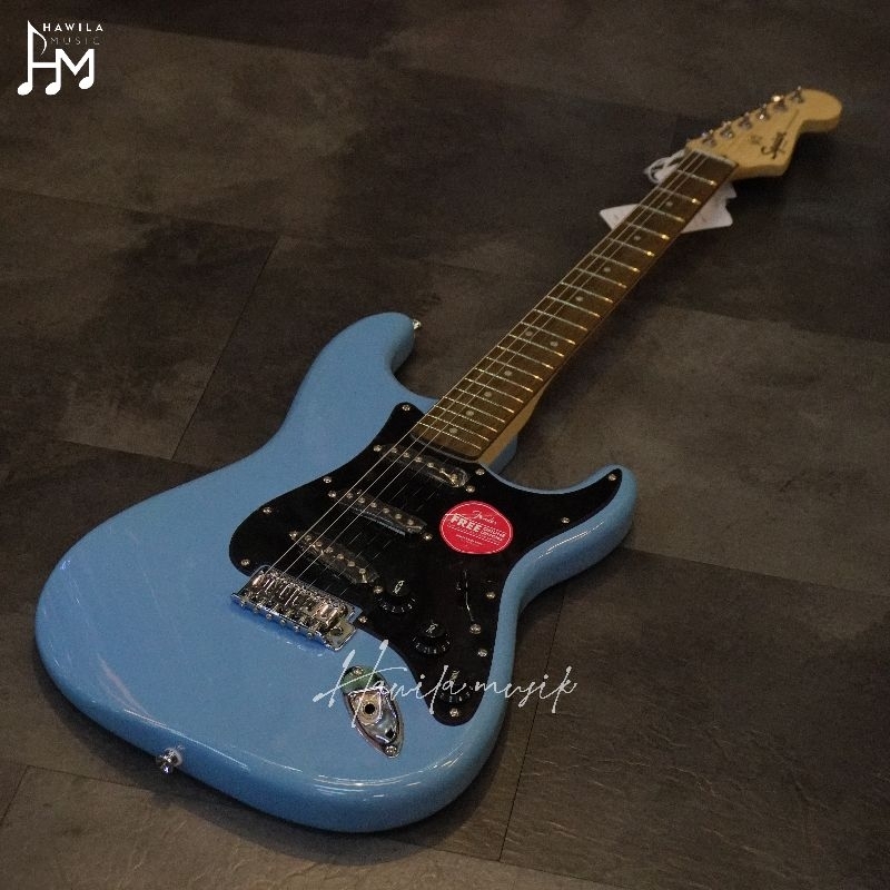 Sonic Stratocaster Guitar W/Black Pickguard California Blue | Shopee ...