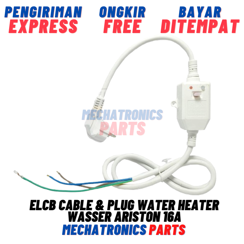 Cable ELCB Cable & Plug Water Heater Wasser Ariston Current Safety 16A ...