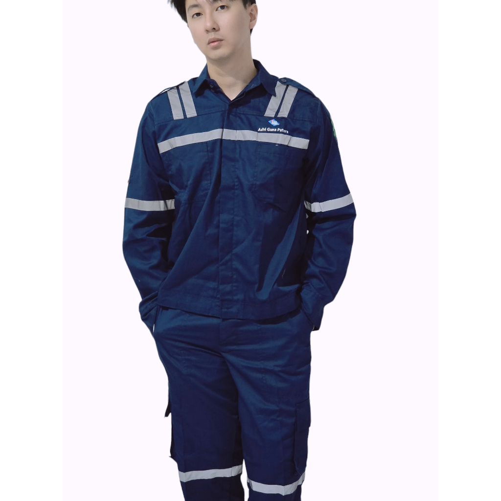 Adhi wearpack safety uniform for Putera Navy Blue | Shopee Malaysia