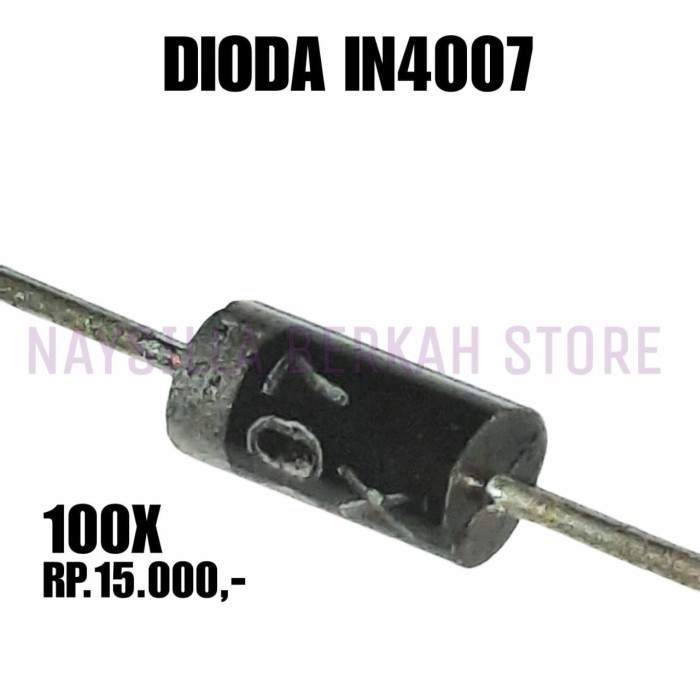 100x DIODE IN4007 1A 1000V - DIODE 1N4007 - GET 100PCS | Shopee Malaysia
