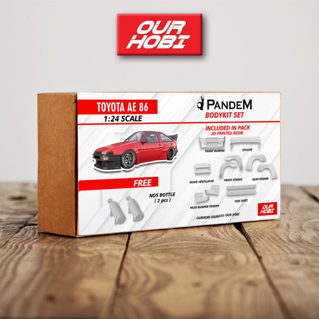 Body Kit Transkit Model Kit Toyota AE86 Pandem 1/24 | Shopee Malaysia