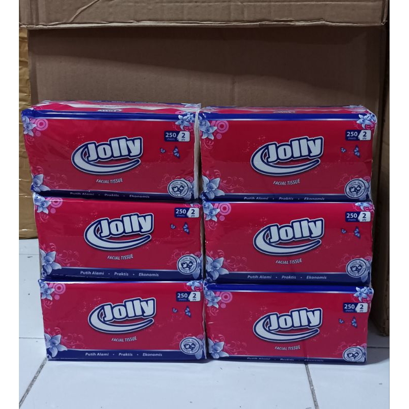 Jolly tissue 250 sheets pack of 6 pcs | Shopee Malaysia