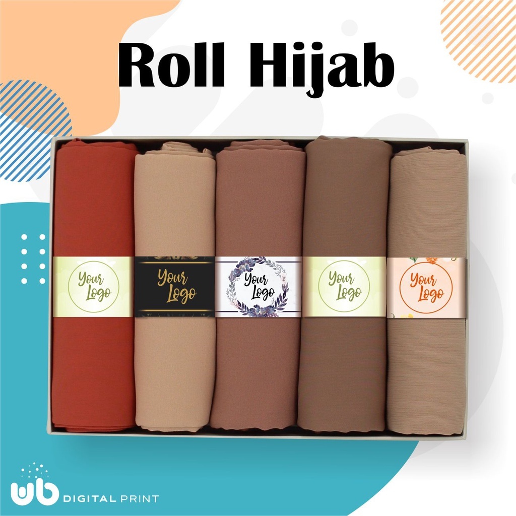 1st Day Done 60pcs hijab Roll Labels Tie hijab 3.5x23cm | Shopee Malaysia