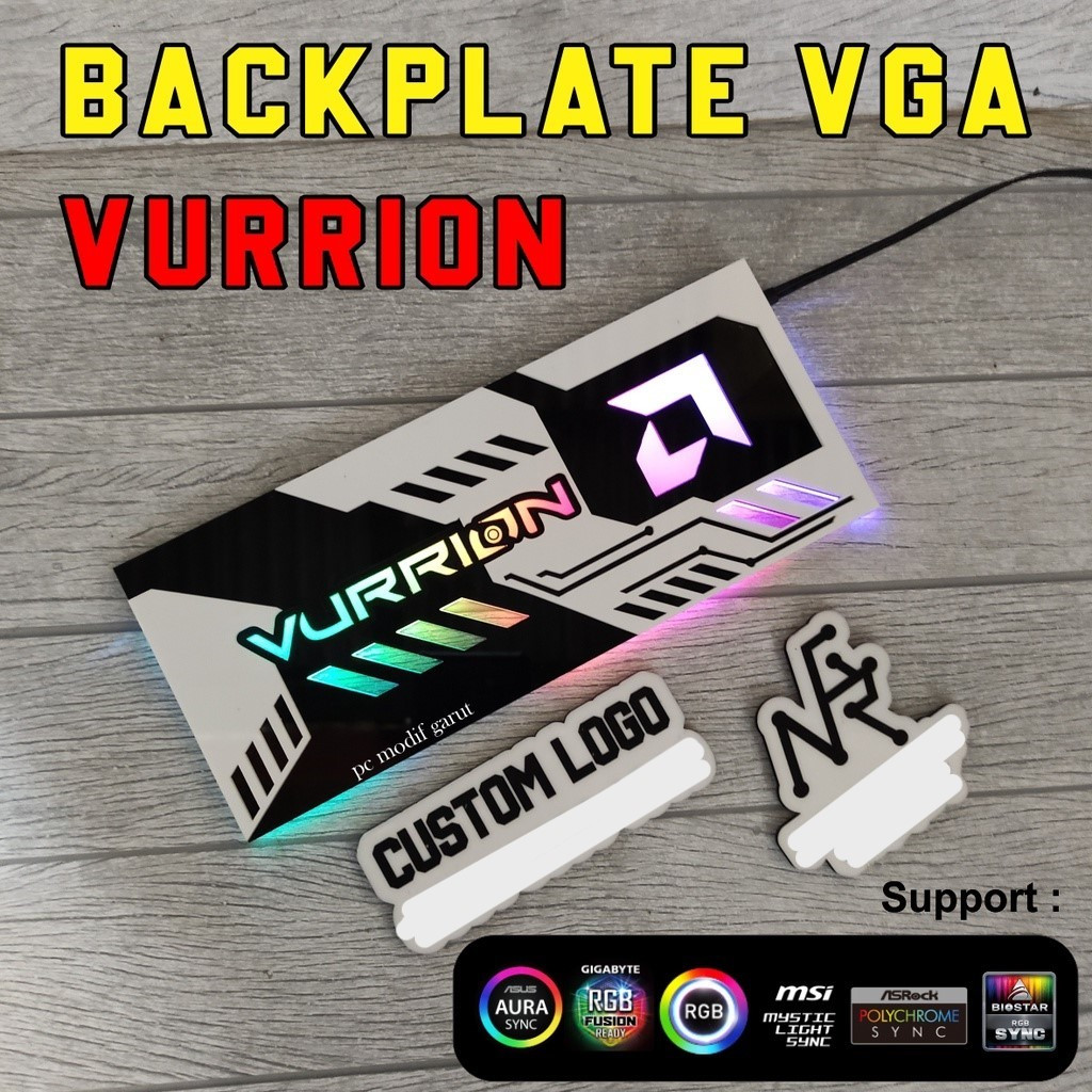 Custom Vga Backplate RGB Led Logo | Shopee Malaysia