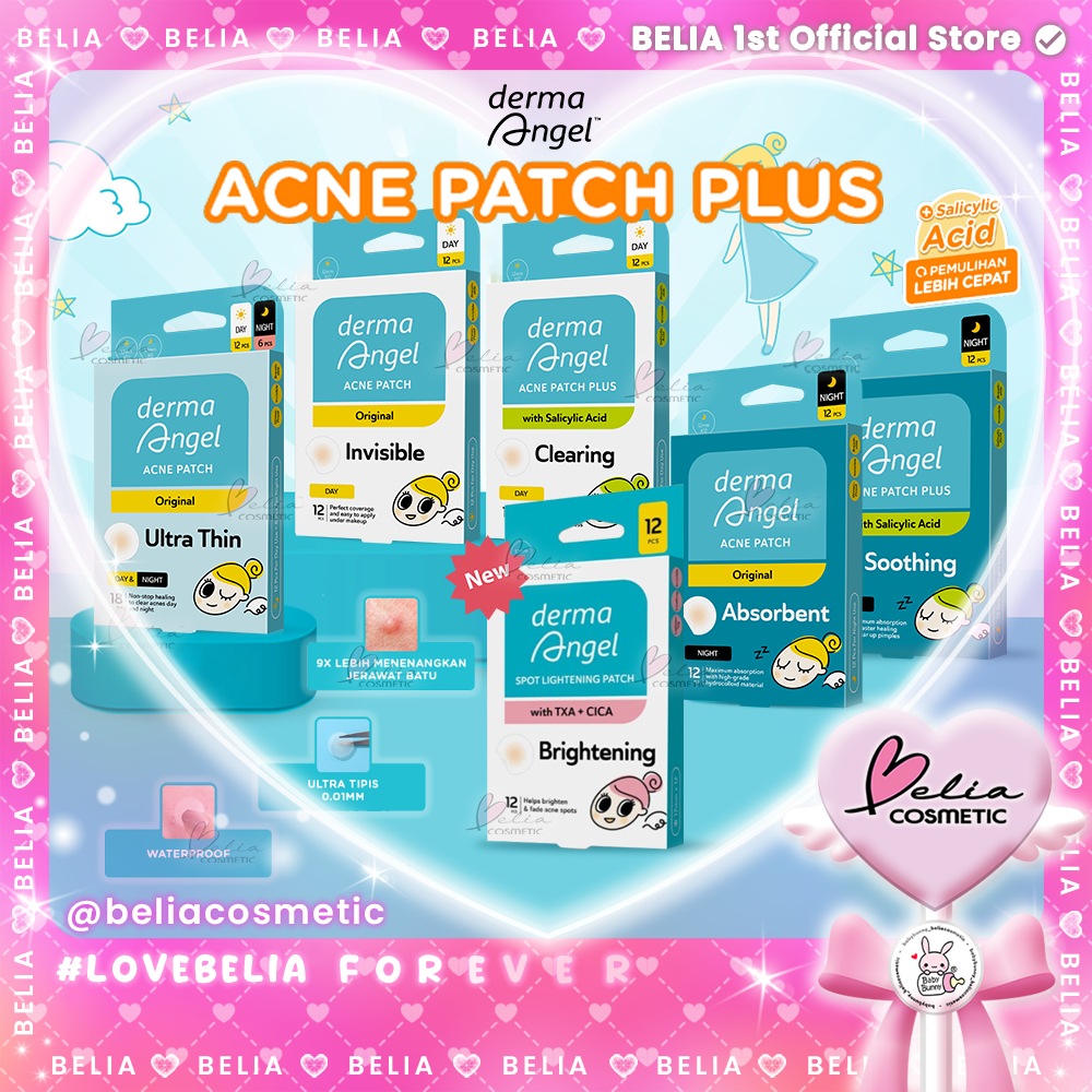 Belia DERMA ANGEL (️BPOM) Acne Patch Day Night | Transparent Acne ...