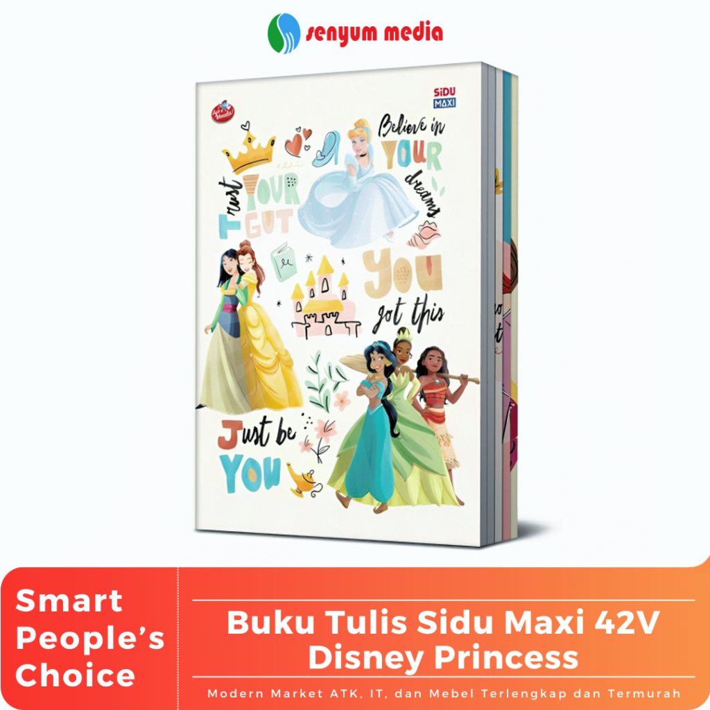Sidu MAXI DISNEY PRINCESS 42 Sheets (1 Pack Of 5 Books) (S:PAK ...