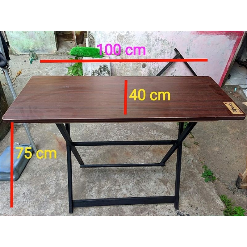 Folding Table 100x40 Height 75cm | Shopee Malaysia
