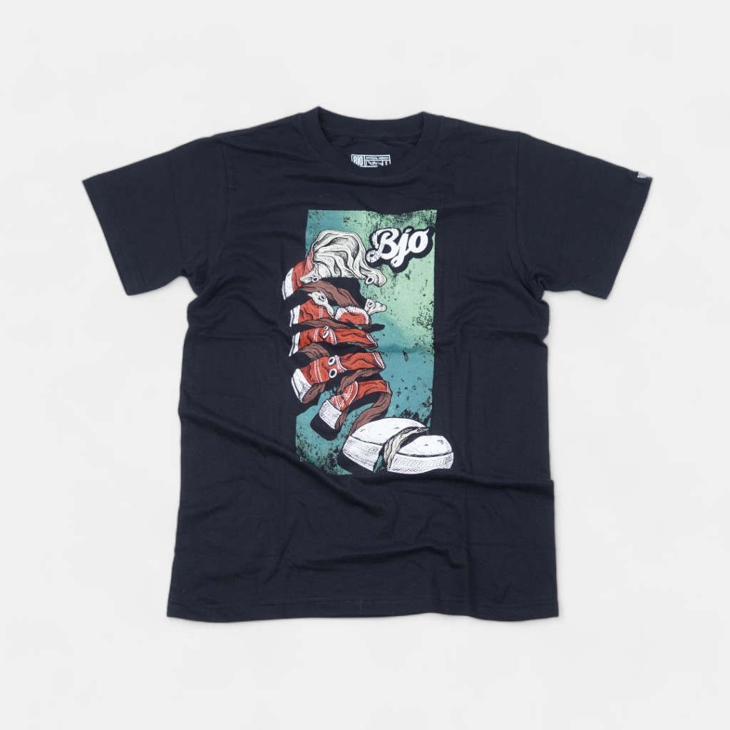 BJO TSHIRT BLACK "SLICE SNEAKERS" | Shopee Malaysia
